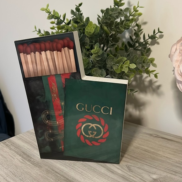 Accents | Gucci 3d Wooden Sign Nwt | Poshmark